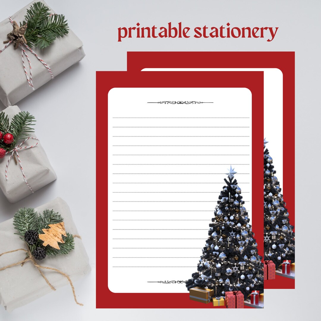 Christmas Papers Christmas Notepad Christmas Stationary - Etsy