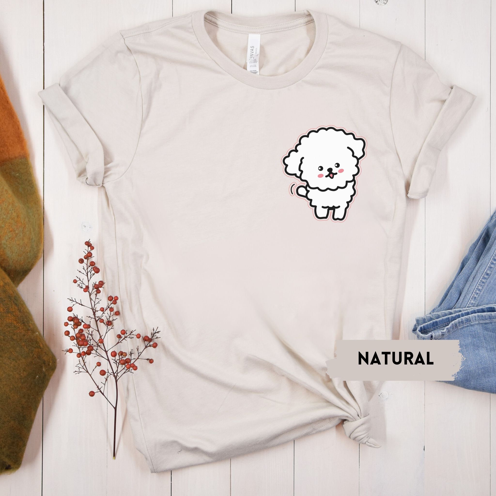 Cute Kawaii Poodle Shirt, Harajuku Animal Tee, Kawaii Clothes, Anime ...