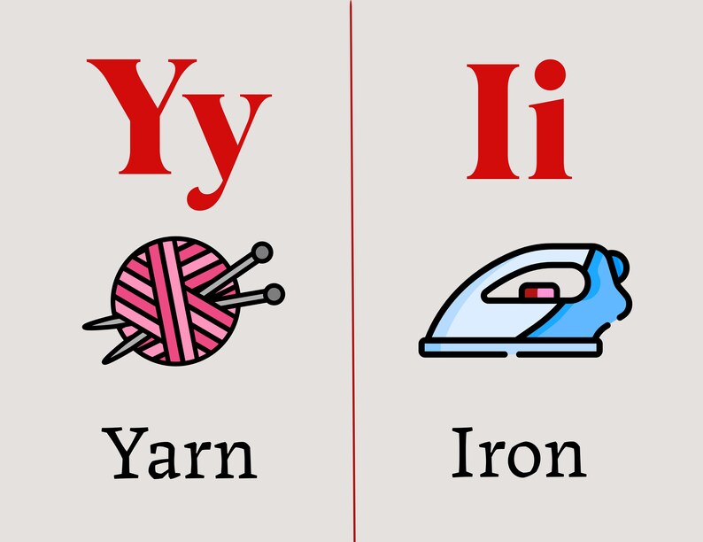 Vibrant English Alphabet Cards, Set of 13 Engaging Kids Learning Cards ...