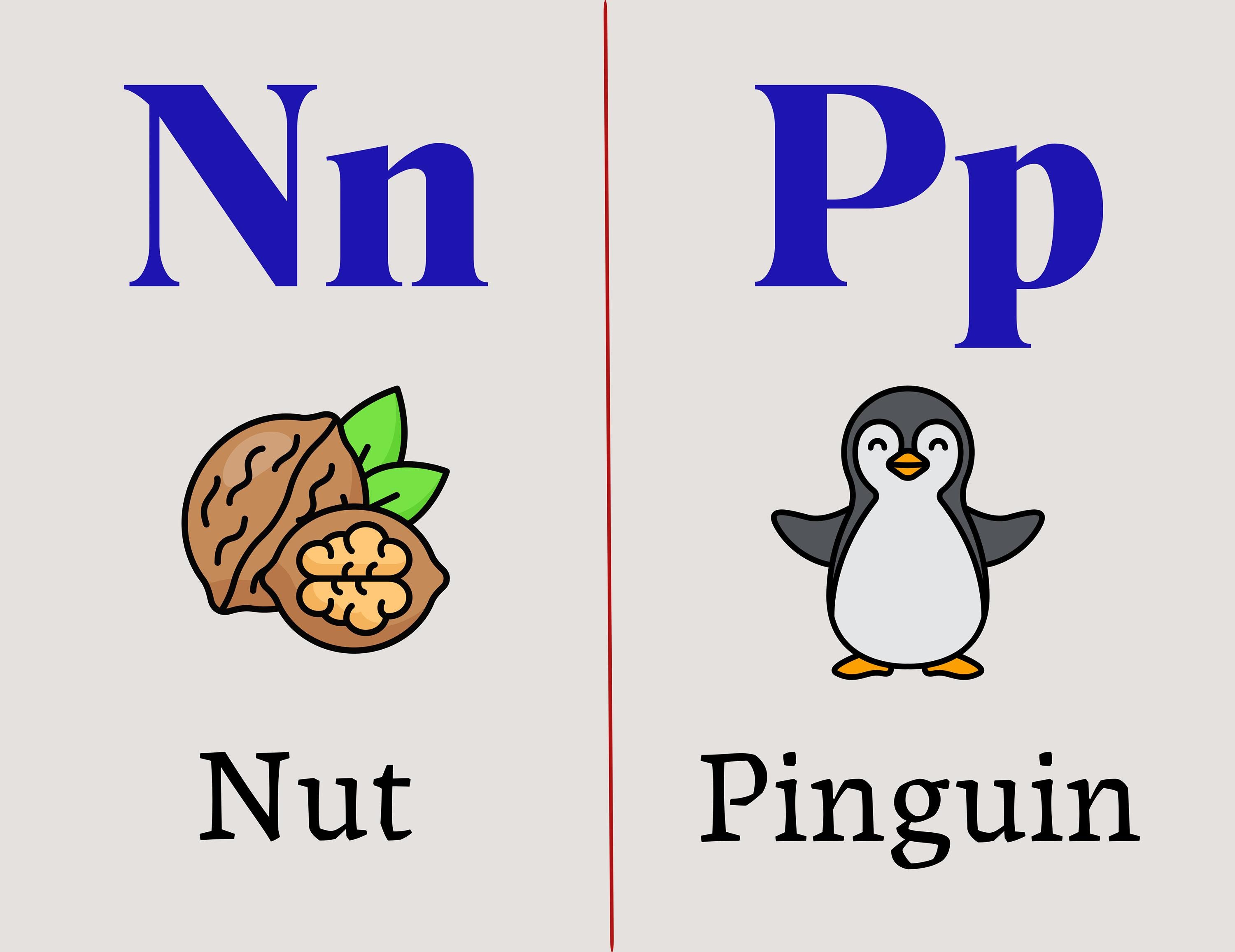 Vibrant English Alphabet Cards, Set of 13 Engaging Kids Learning Cards ...