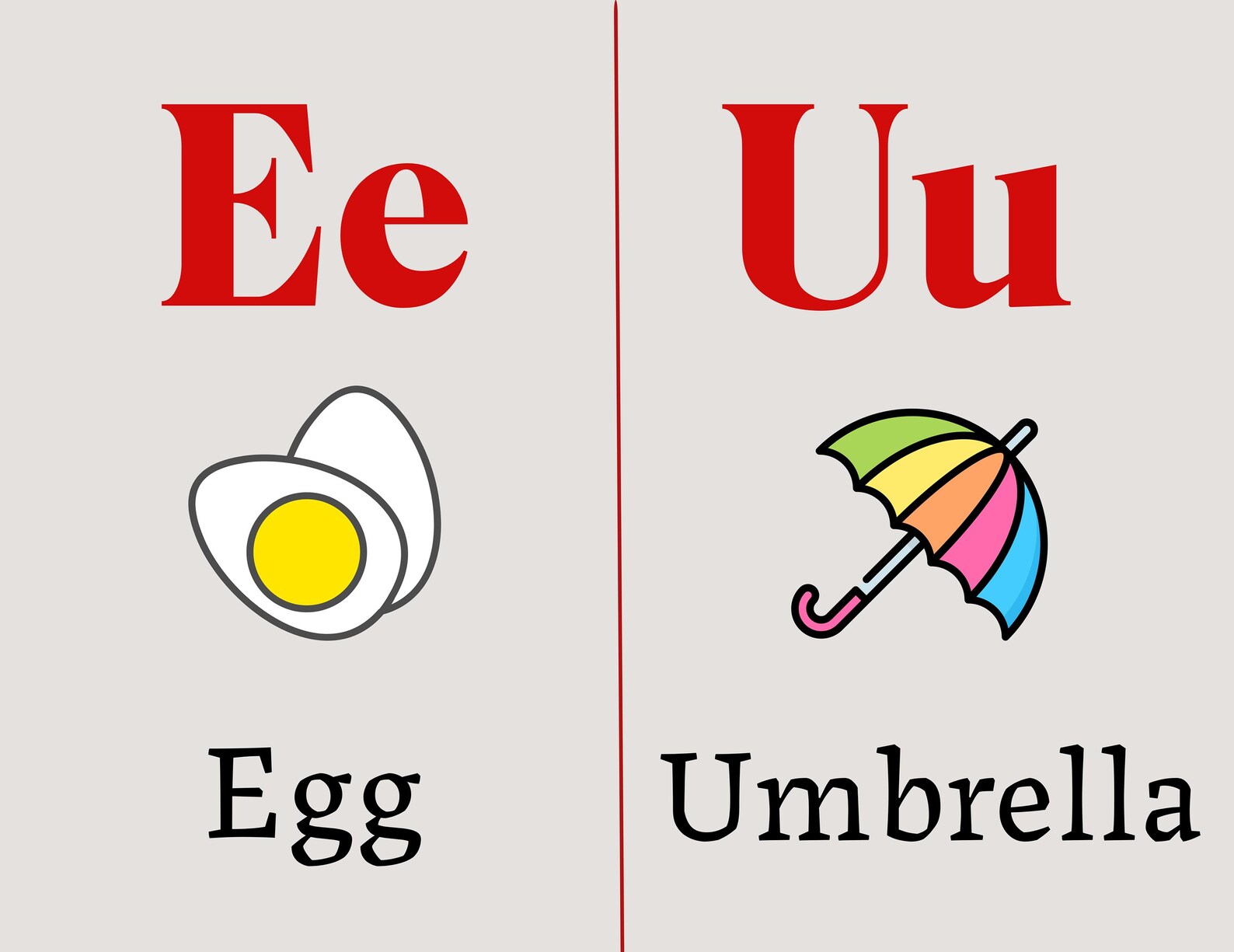 Vibrant English Alphabet Cards, Set of 13 Engaging Kids Learning Cards ...