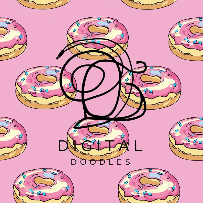 Donut, Donuts, Dessert, Sprinkles, Wallpaper, Digital Paper, Scrapbook ...