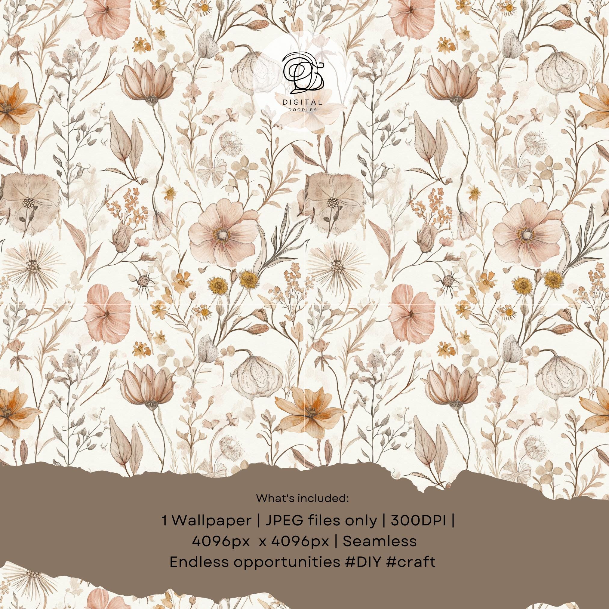 Fall, Autumn, Wallpaper Digital Paper, Scrapbook Papers Seamless ...