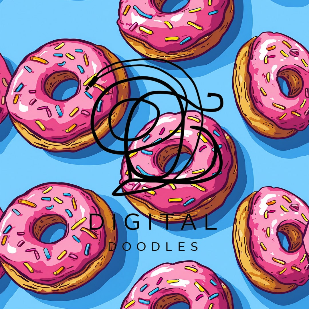 Donut, Donuts, Dessert, Sprinkles, Wallpaper, Digital Paper, Scrapbook ...