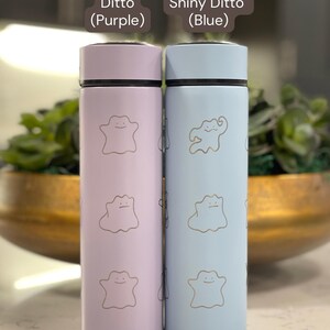 Funny Ditto Coffee Tumbler Shiny Ditto Engraved Tea Infuser Waterbottle ...