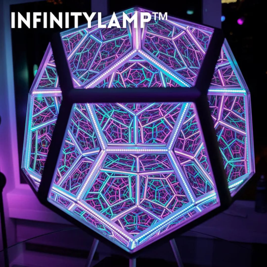 Infinity Lamp Unique Pentagonal Dodecahedron LED Night Light - Etsy
