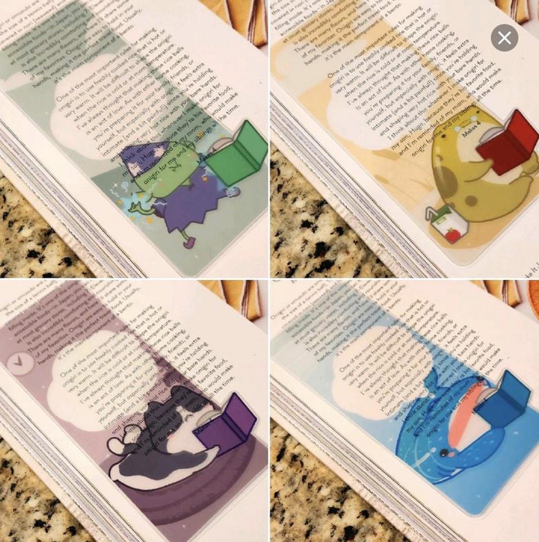 Mind Readers Transparent Bookmarks - Etsy