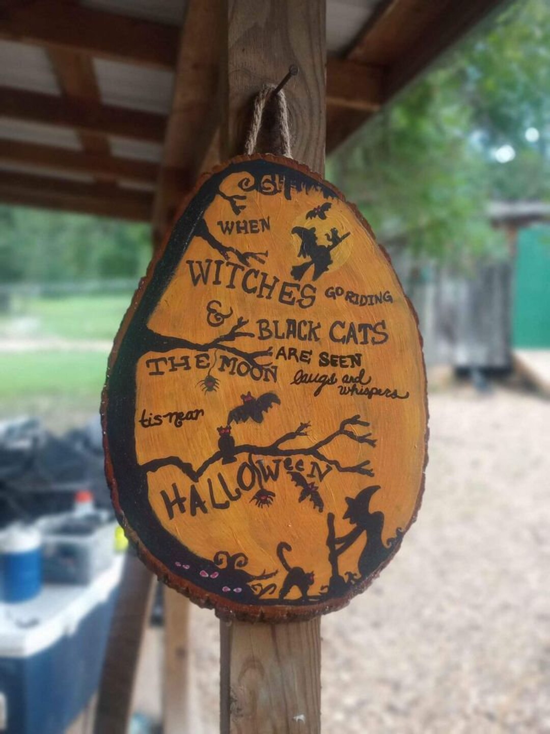 Witches Tis Near Halloween Fall Sign - Etsy