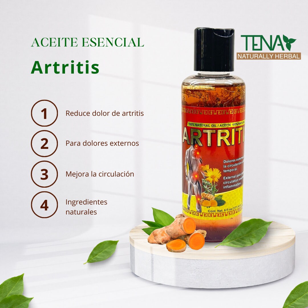 Arthritis Oil 6 Fl Oz 177.44ml Aceite Artritis Aceite Natural Para Uso ...