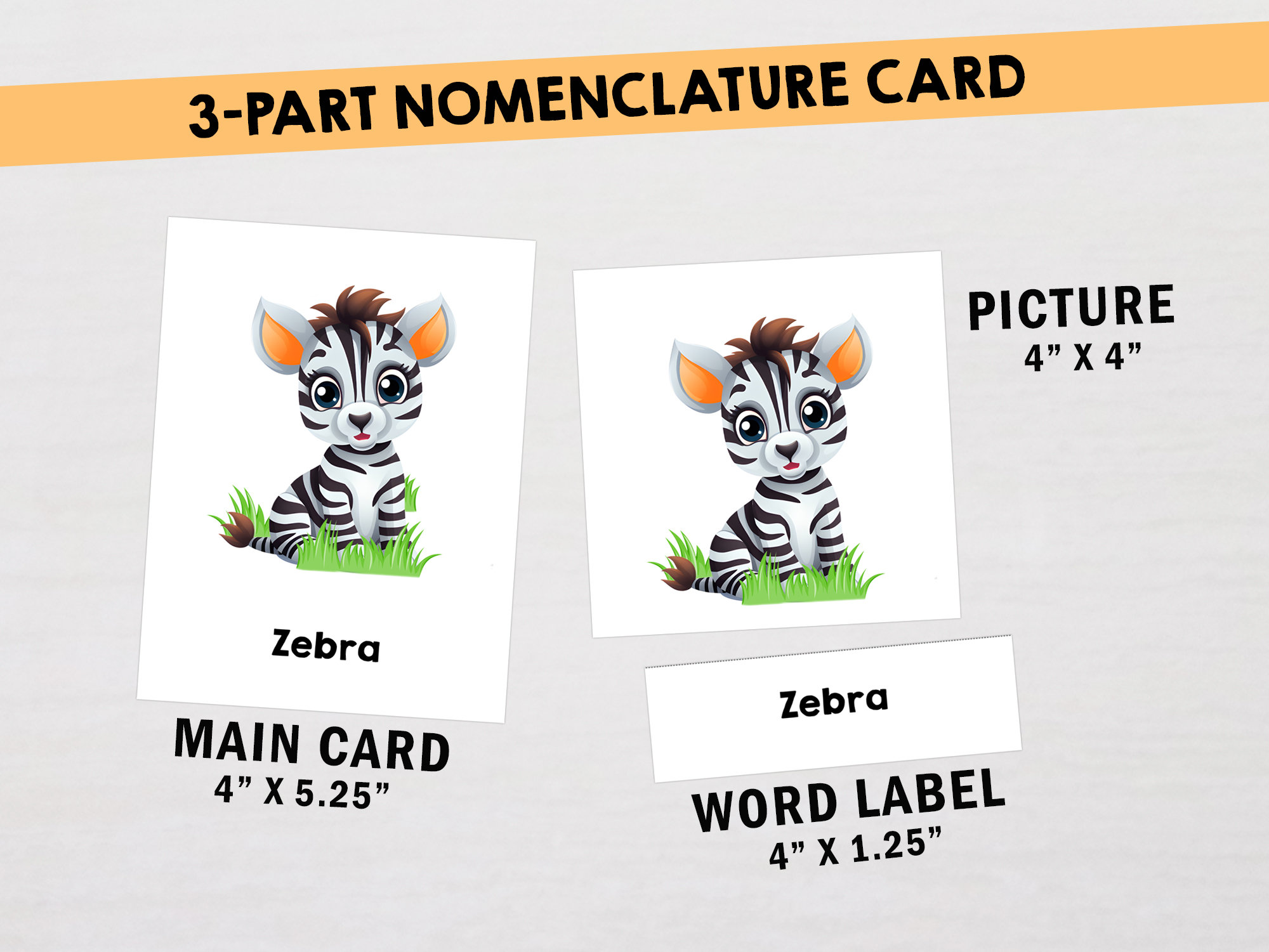 ALPHABET Animal Flashcards • Flashcards for Kids • Printable Flashcards ...