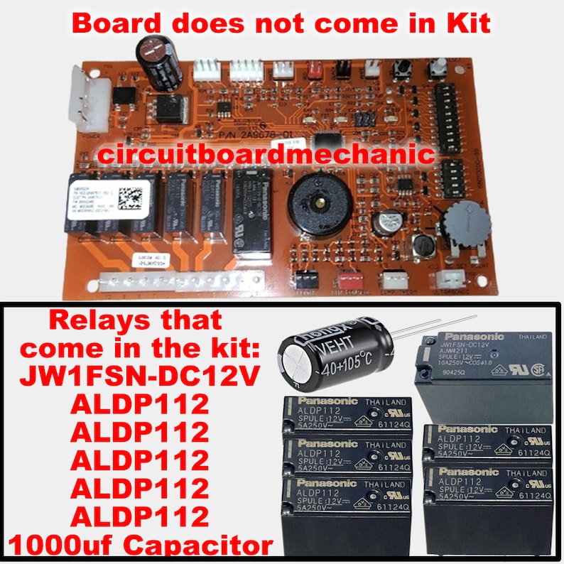 Repair Kit 2A9678-01 HOS-2A9678-01 Hoshizaki Control Board Repair Kit ...