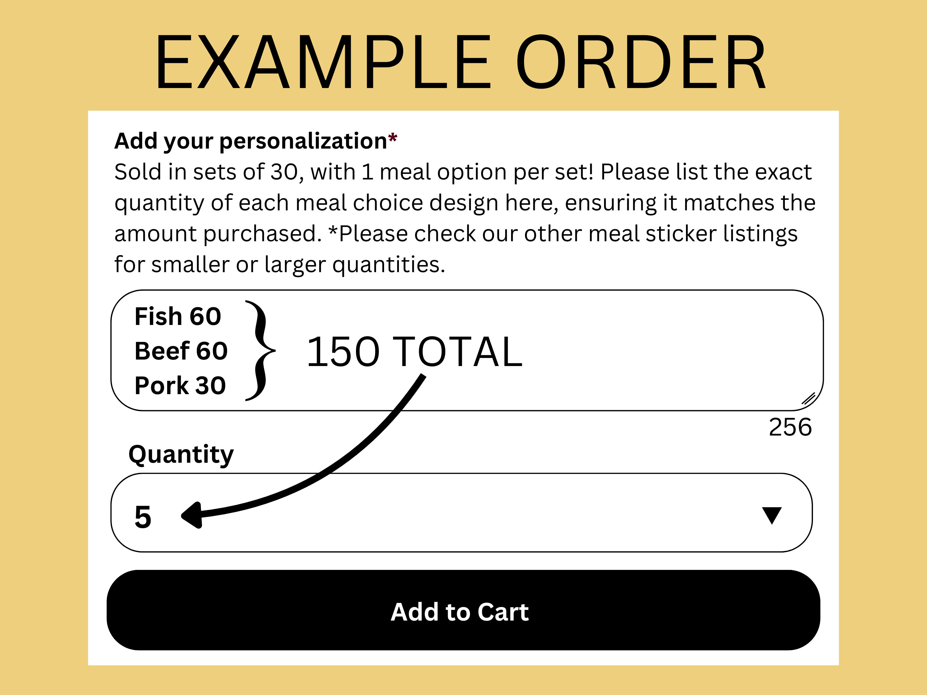 30 Wedding Meal Choice Stickers: Elegant Table Decals - Etsy