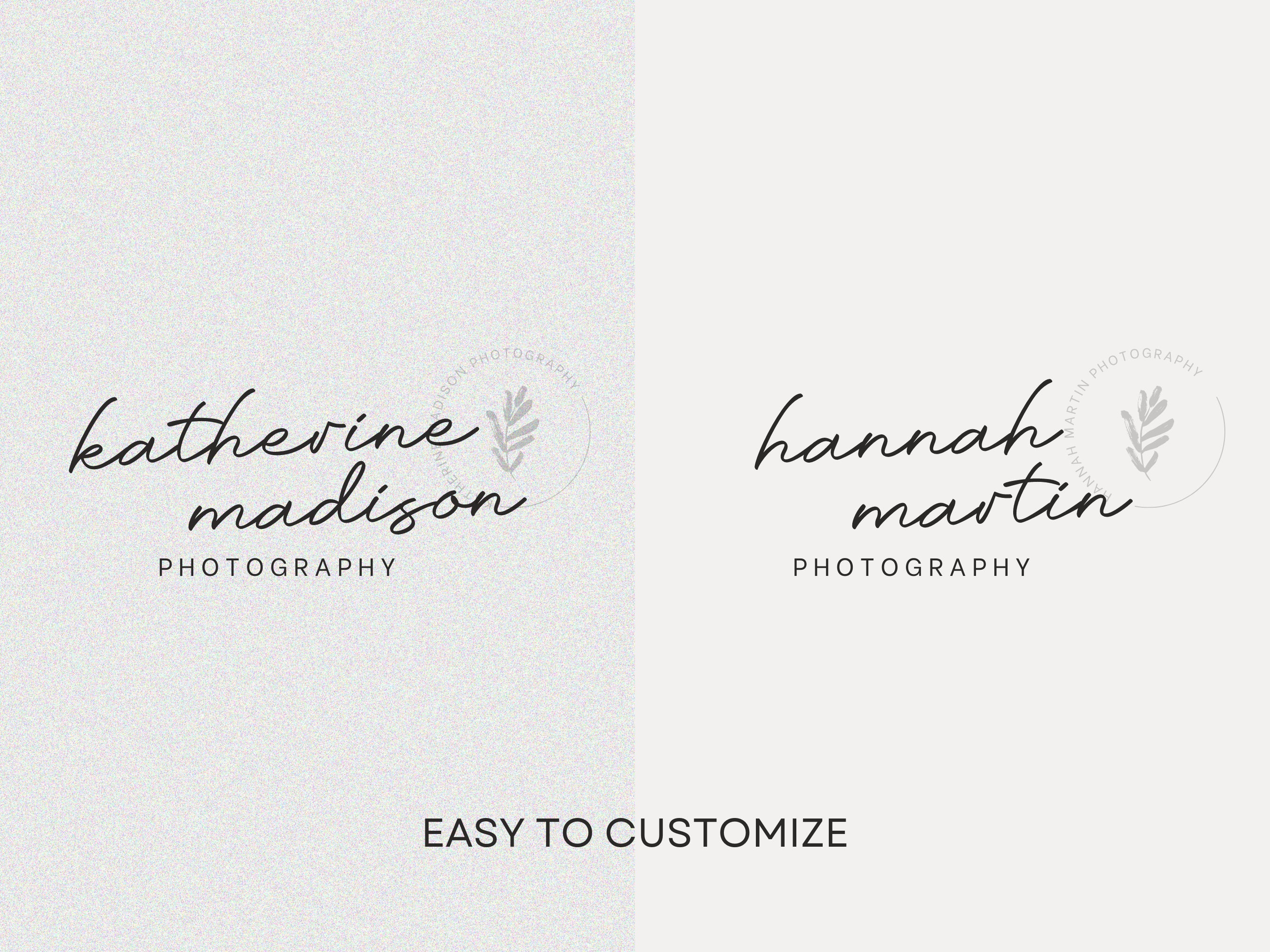 Premade Watermark Logo Photography Logo Instant Download Minimalist ...