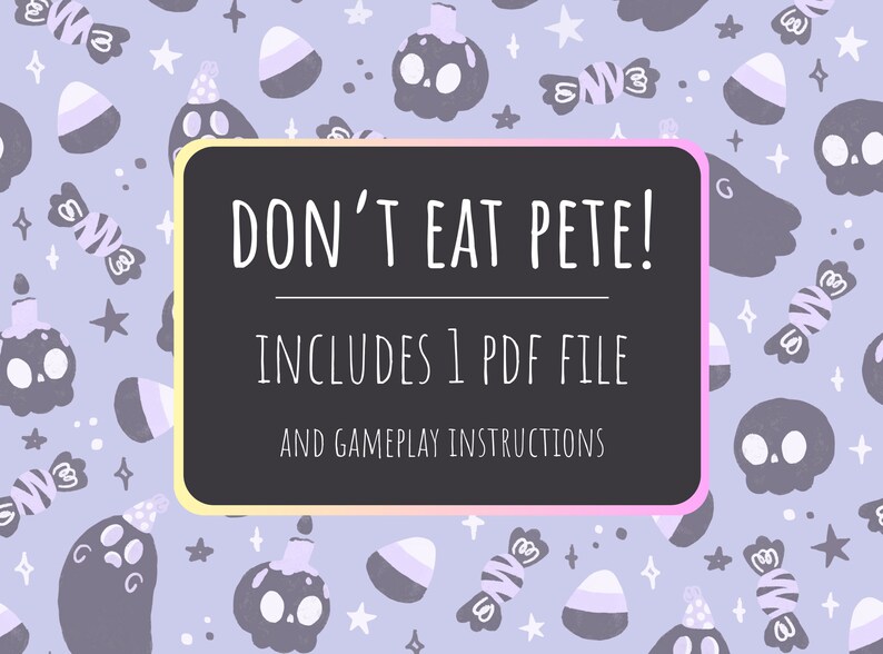 Don't Eat Pete Printable Halloween Edition Printables - Etsy