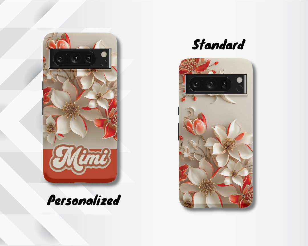 Personalized Floral Google Pixel Case - Dual-layer Protection for Pixel ...