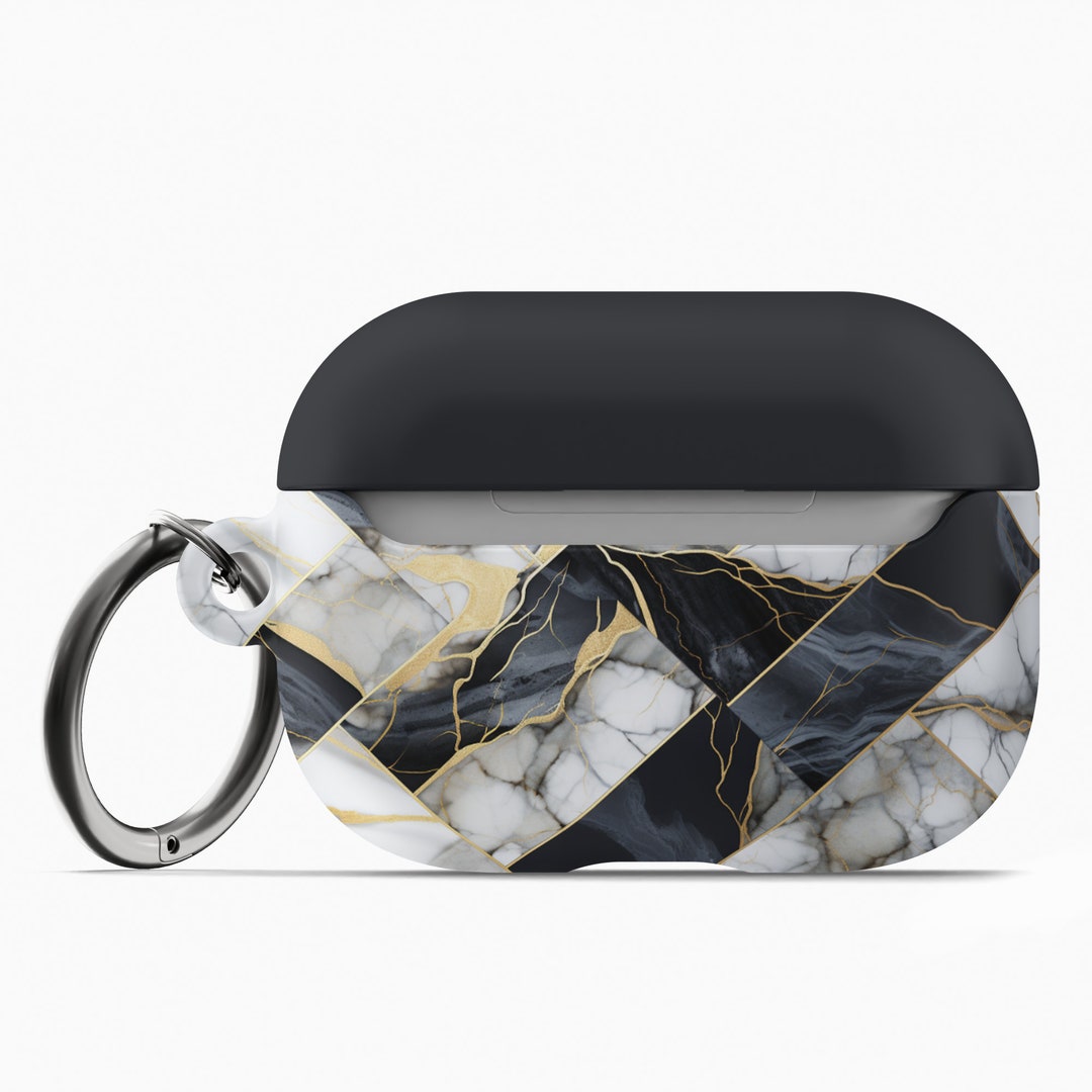 Black White Gold Marble AirPod Pro Case AirPod 1st/2nd Gen AirPod Case ...