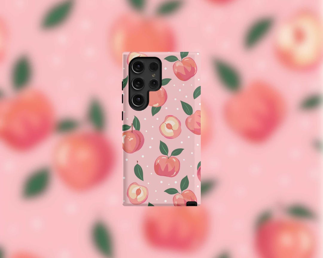 Cute Summer Peaches Tough Case for Samsung Galaxy S22-S24 Series - Durable Dual-layer Protection ...
