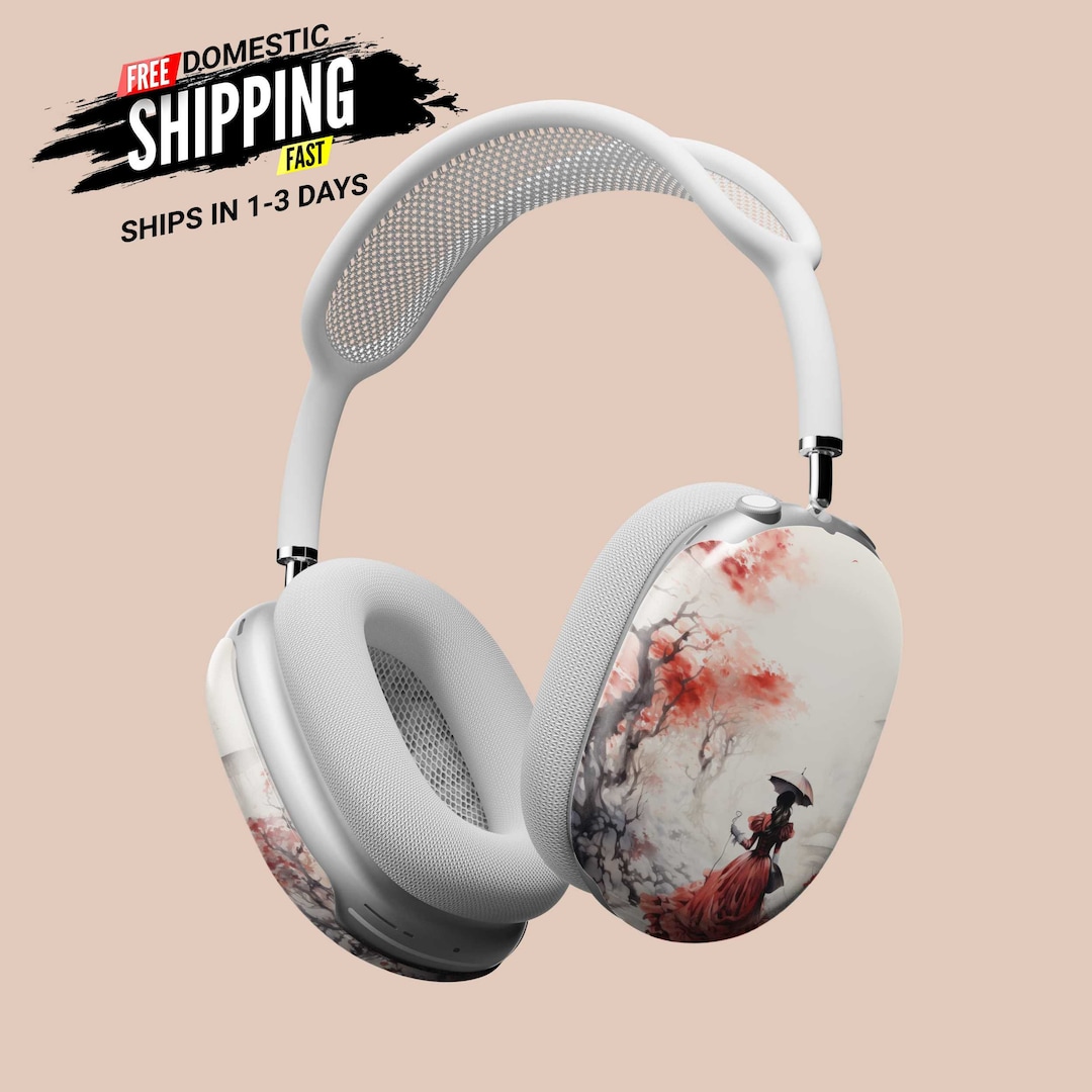 Airpods Max Headphone Covers | Red Toile Lady | Airpods Max Case ...