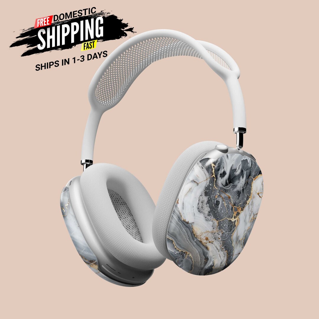 Airpods Max Headphone Covers | Marbled With Gold Details | Airpods Max ...