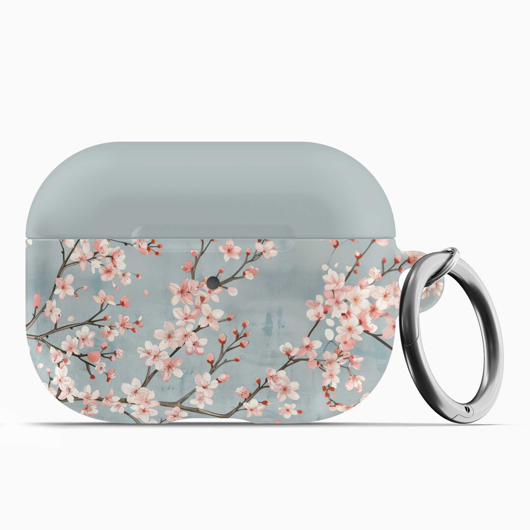 Full Bloom Cherry Blossoms AirPod Case W/keychain - Fits 1st 2nd Gen ...