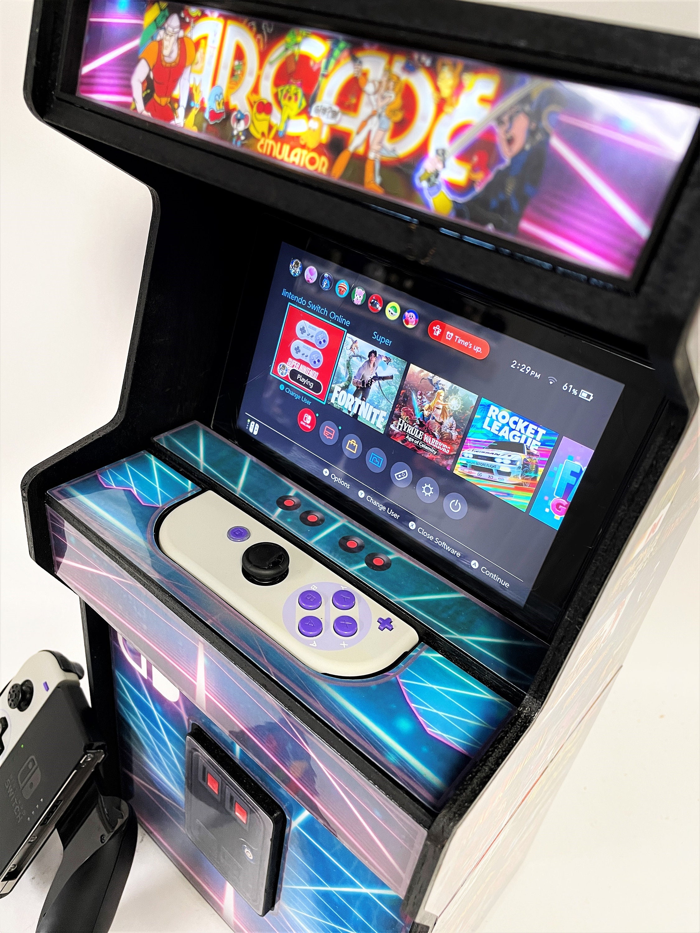 Nintendo Switch Stand With Backlit Marquee - Storage for Standard ...