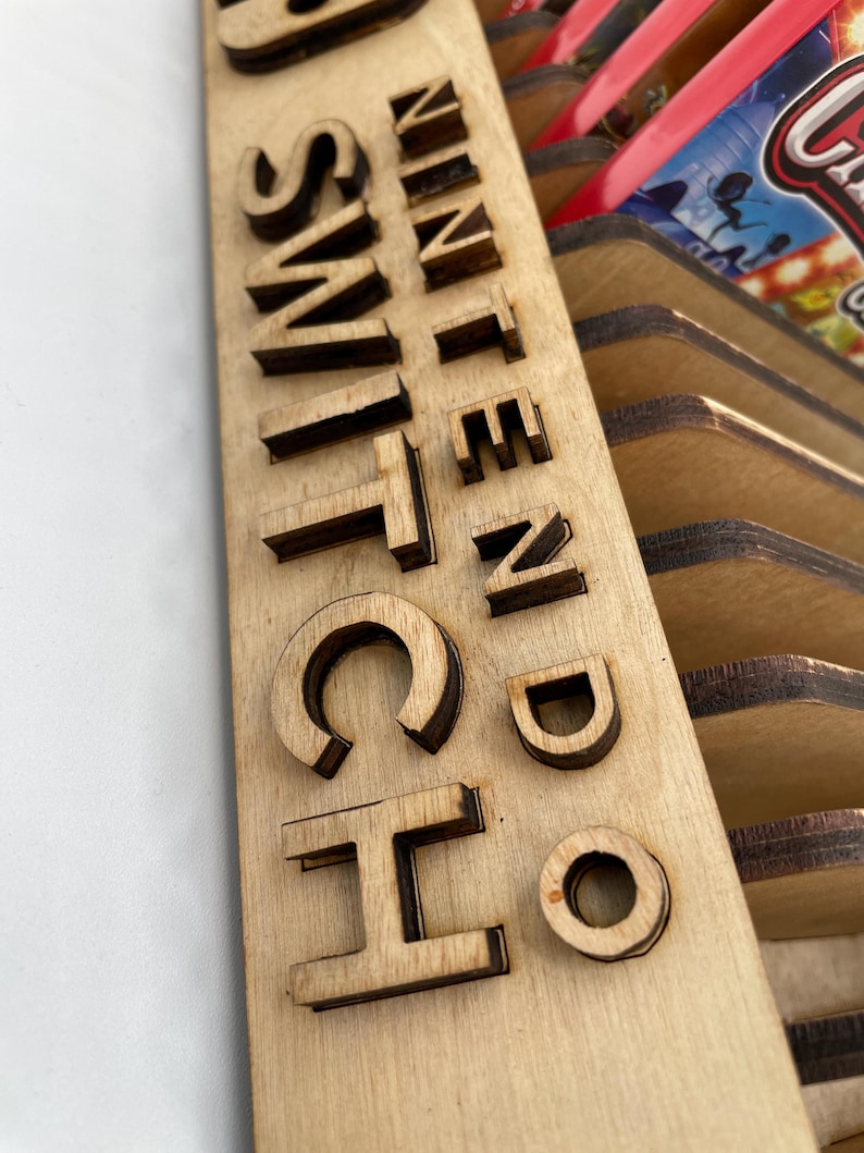 Laser Cut Switch Game Holder File: SVG, DXF, Ai, Light Burn (digital ...