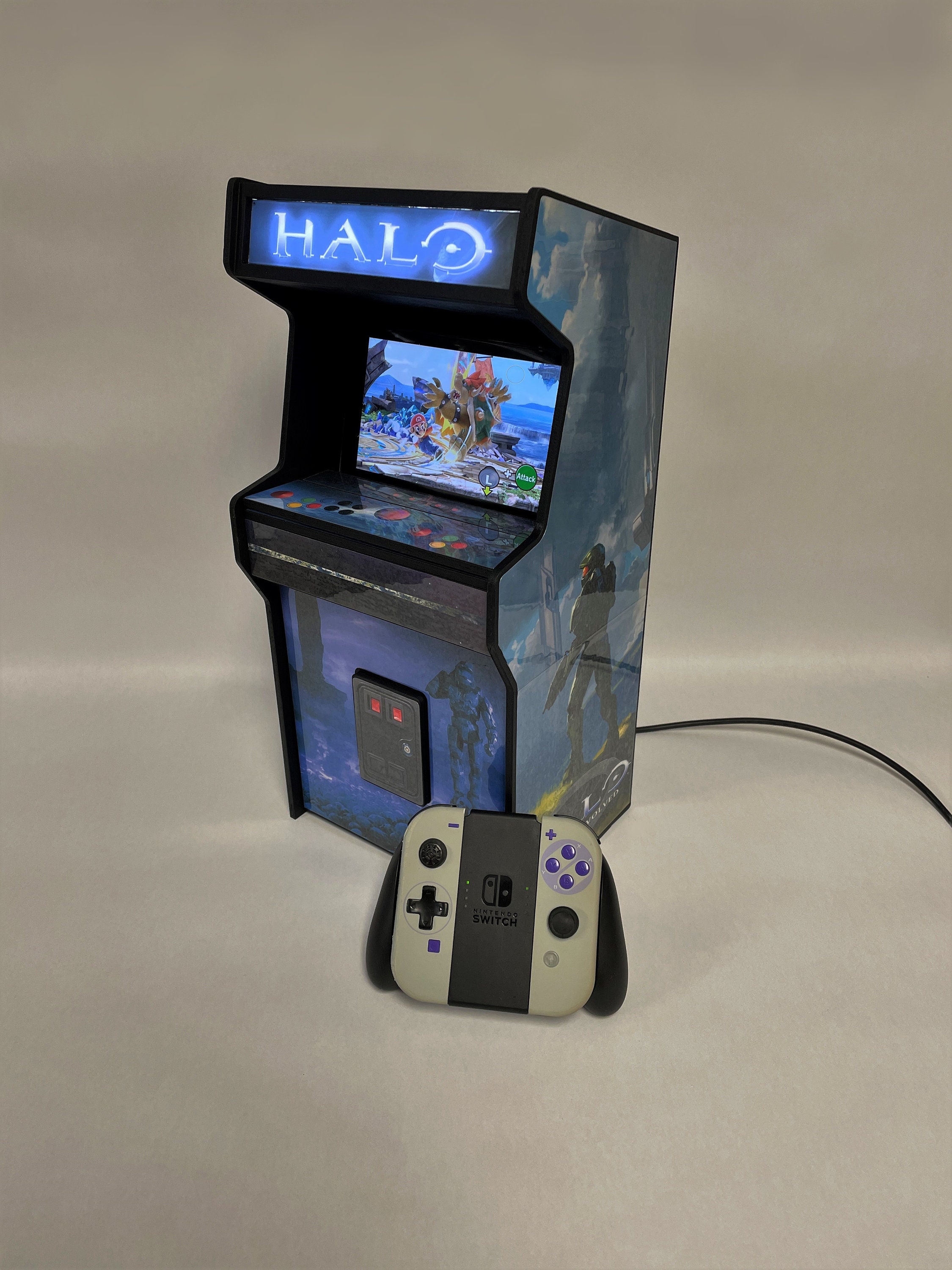 Nintendo Switch Stand With Backlit Marquee - Storage for Standard ...