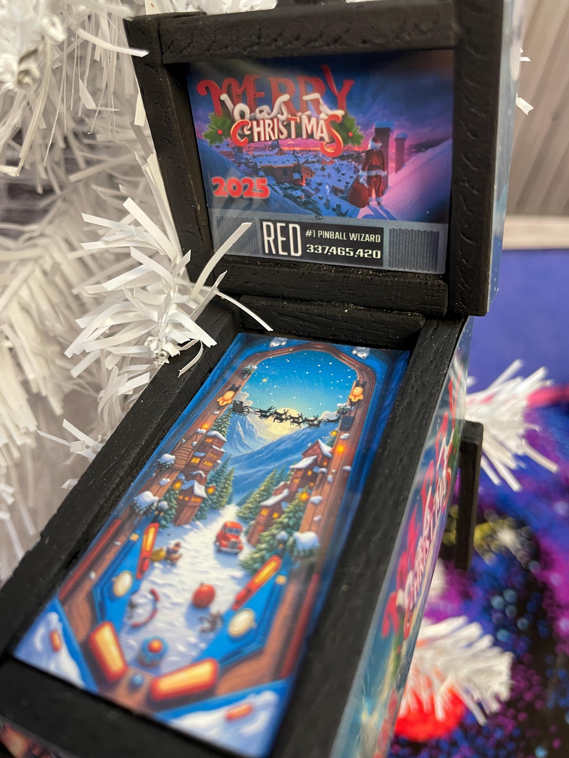 Christmas Ornament 2025 Pinball Machine, Mini Pinball, Unique Stocking ...