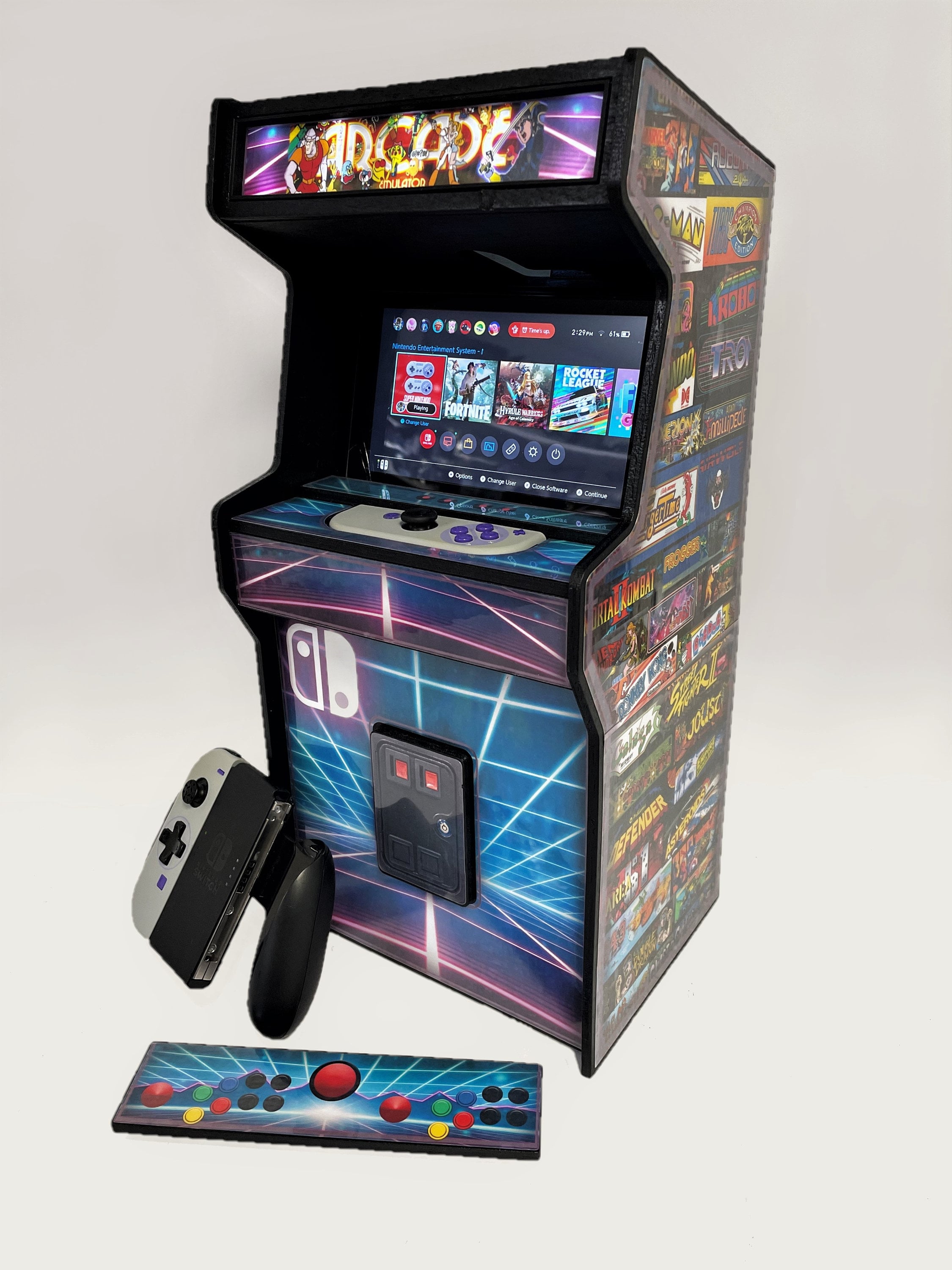 Nintendo Switch Stand With Backlit Marquee - Storage for Standard ...