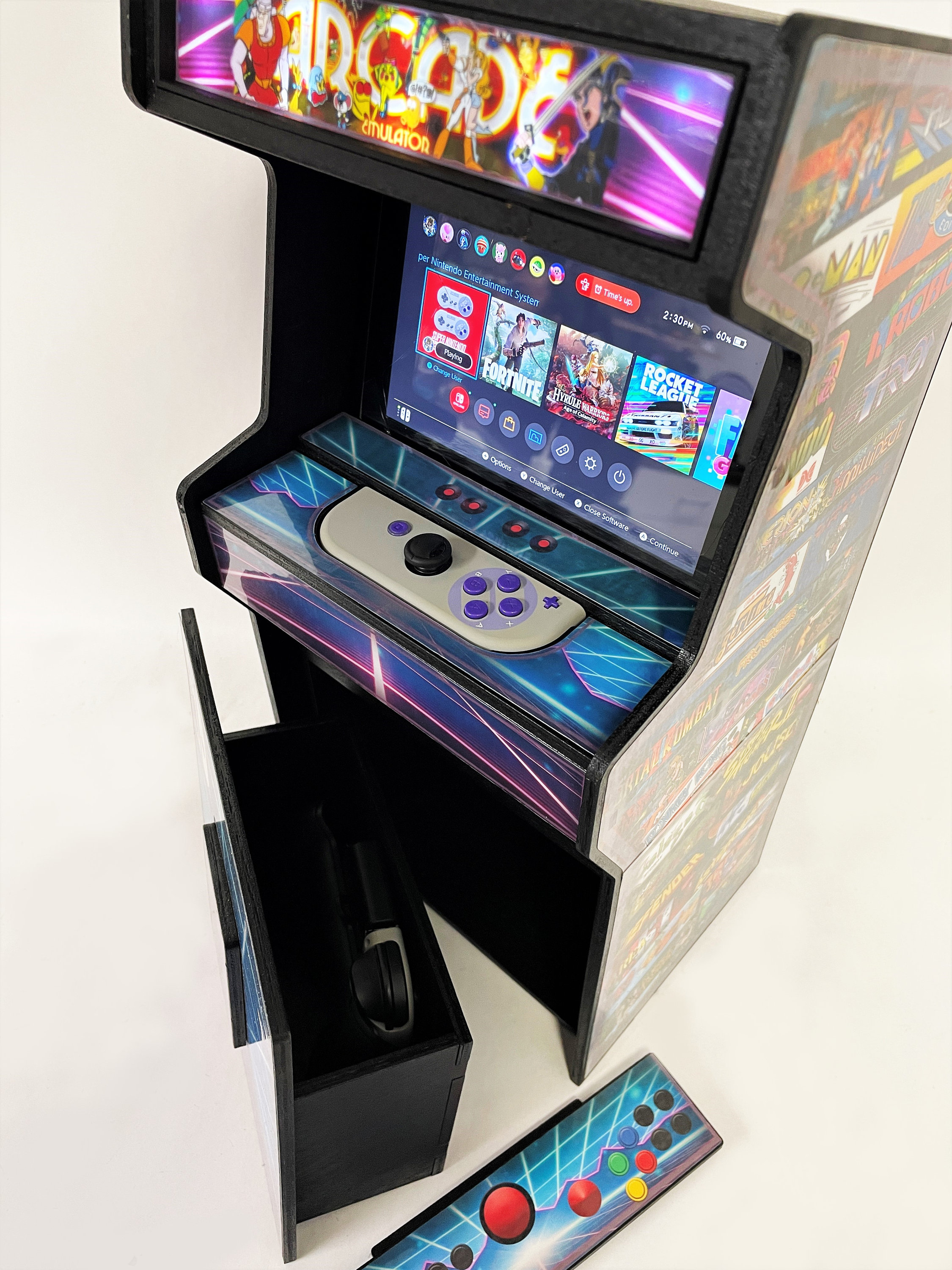 Nintendo Switch Stand With Backlit Marquee - Storage for Standard ...