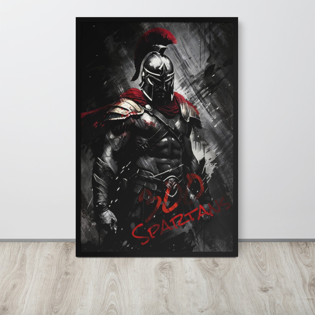 Spartan Poster Print, 300 Spartans Poster, Movie Poster, Movie Print ...
