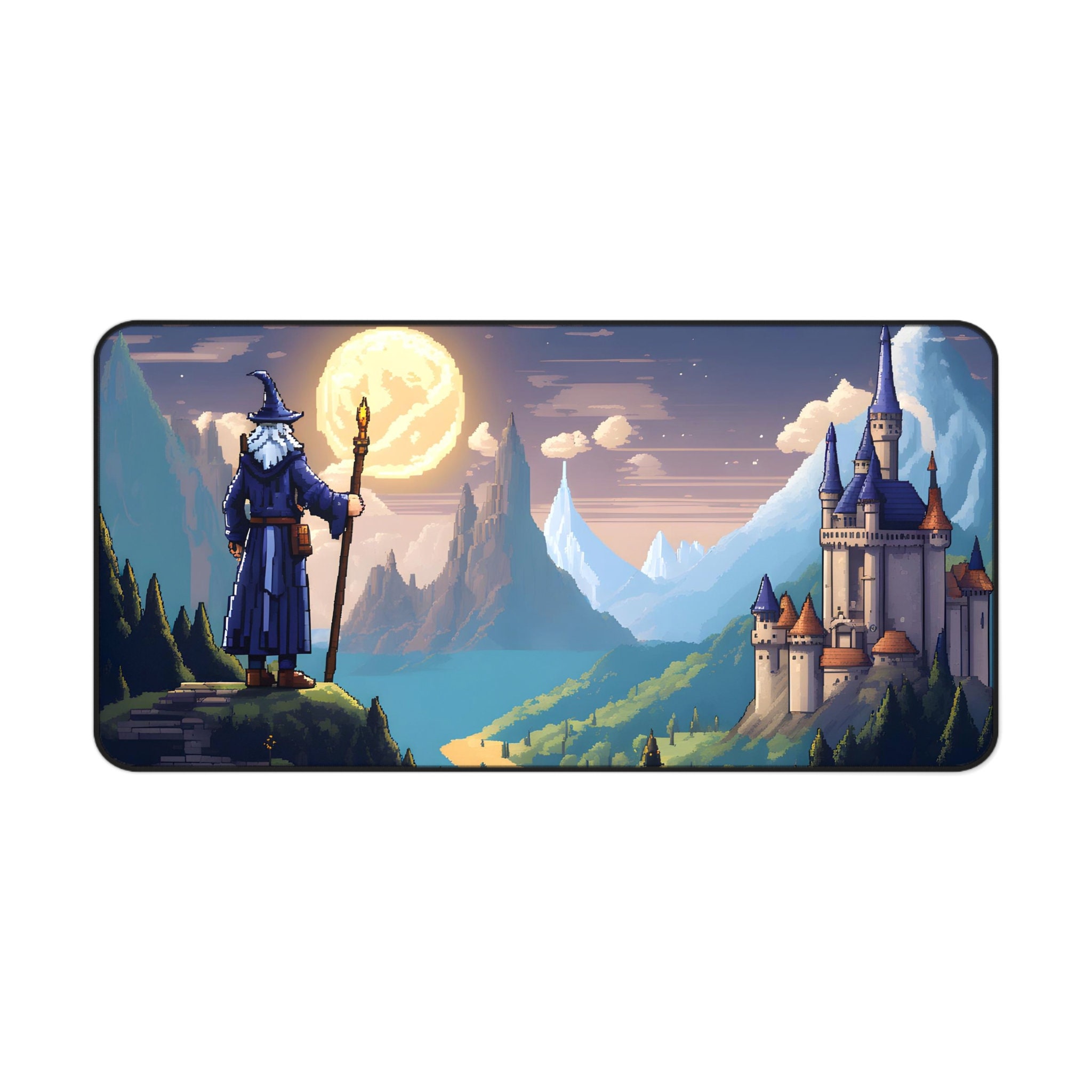 Pixel Art Wizard Castle Desk Mat Pixel Art Wizard Castle - Etsy