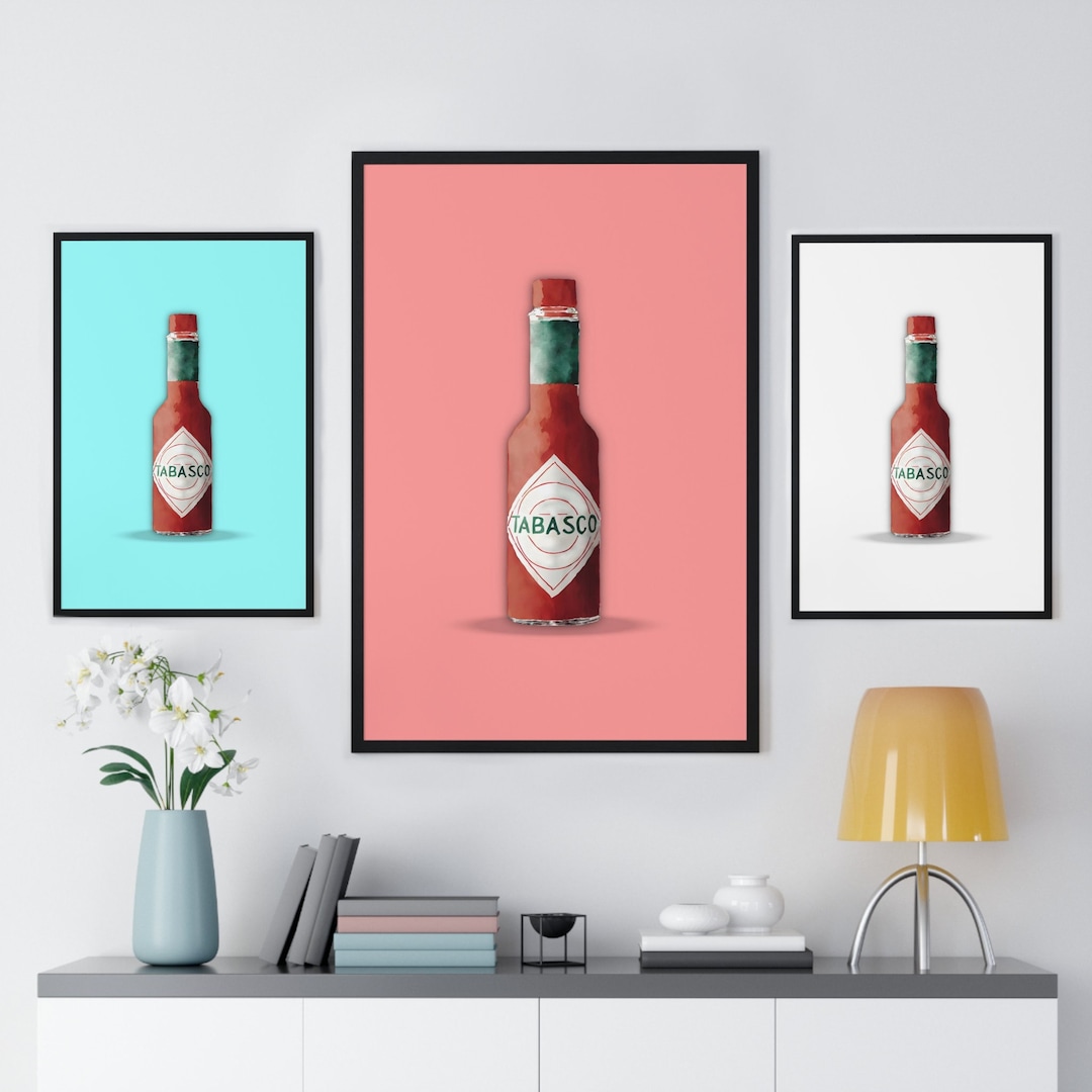 Tabasco Sauce Print Tabasco Sauce Poster Tabasco Sauce Art - Etsy