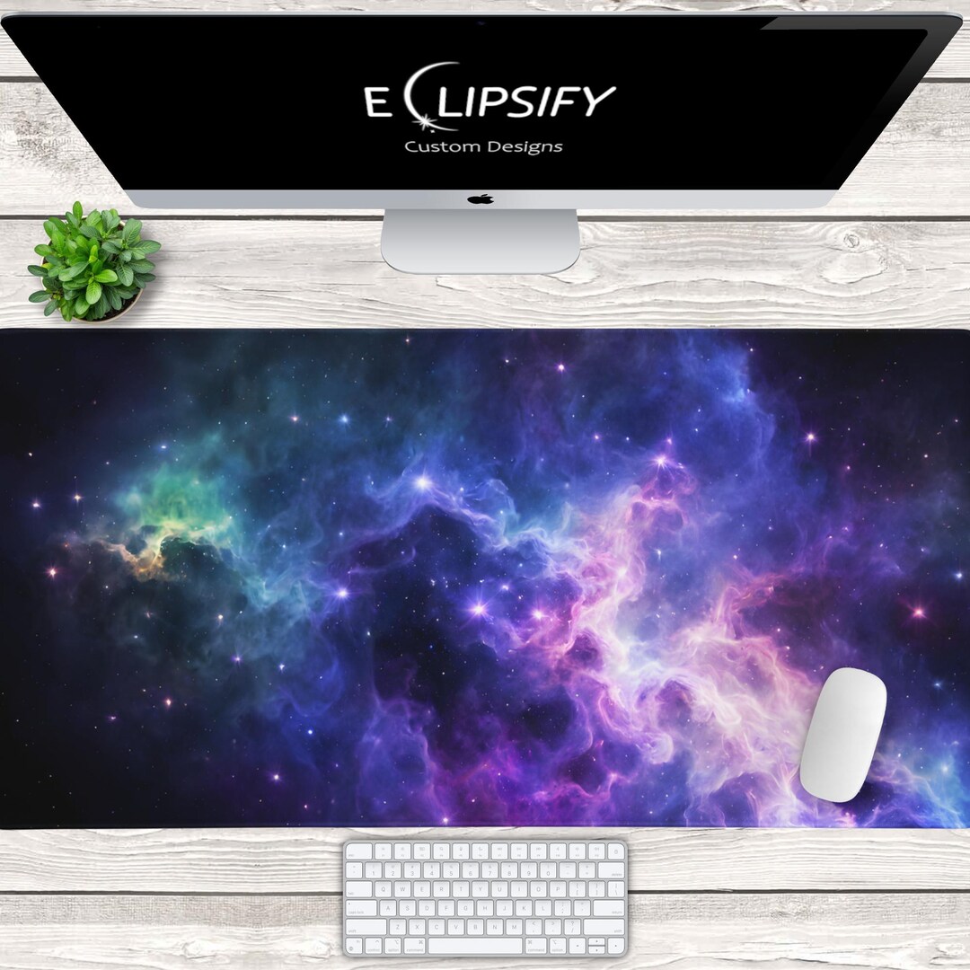 Space Mouse Pad, Space Desk Mat, Nebula Desk Mat, Nebula Mouse Pad ...