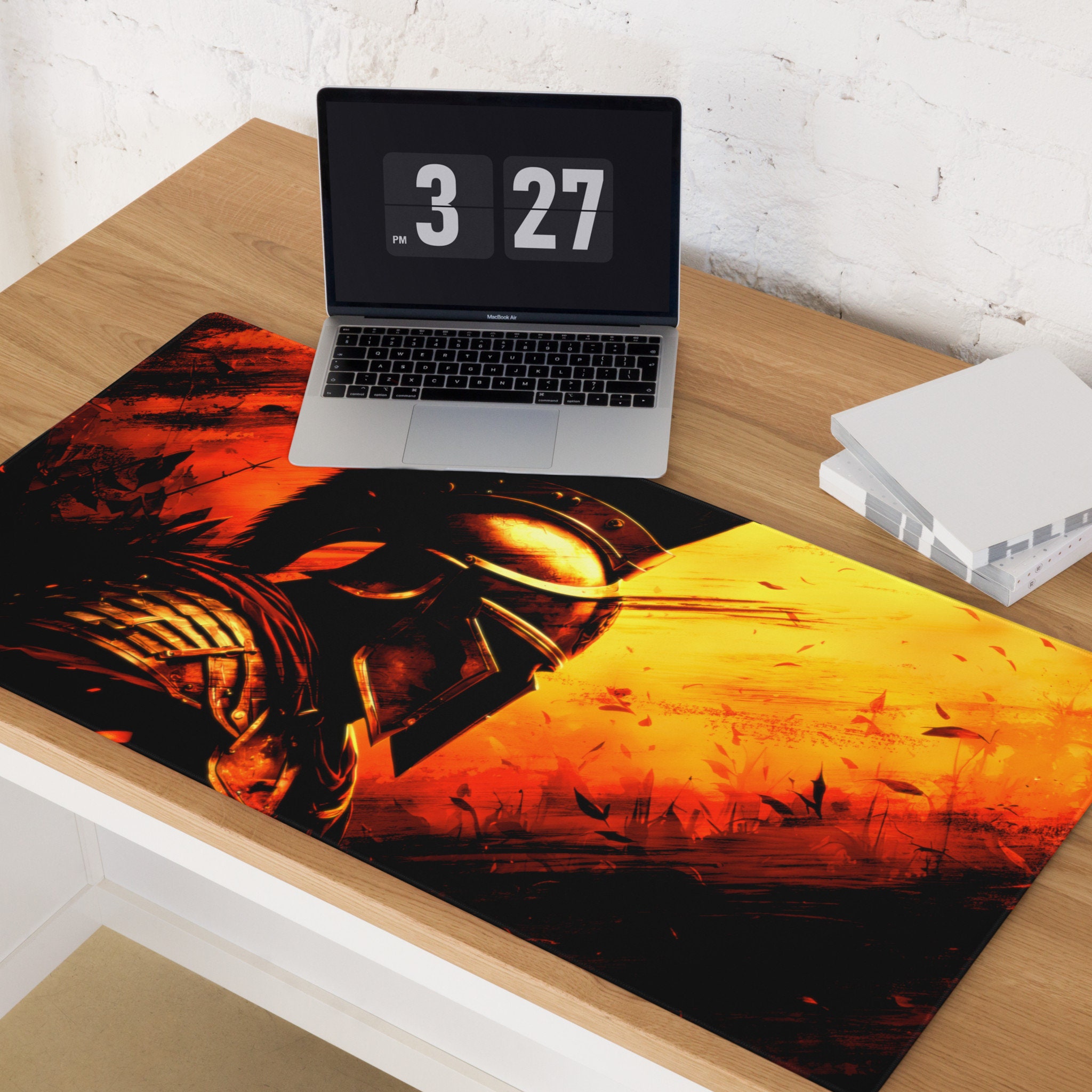 Spartan Mouse Pad, Spartan Desk Mat, Sword, Battle, Rome, Warrior ...