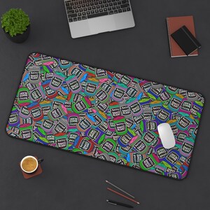 Baked Beans Mousepad, Baked Beans Desk Mat, Custom Desk Mat, Colourful ...