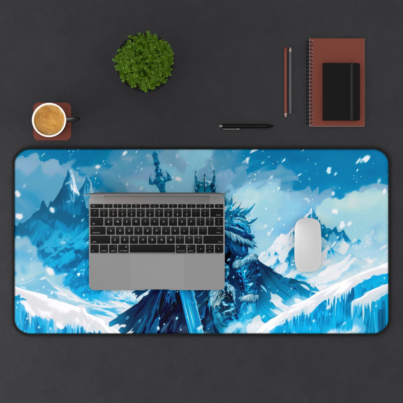 Lich King Mouse Pad, Lich King Blue Desk Mat, Mythical, Wizard ...