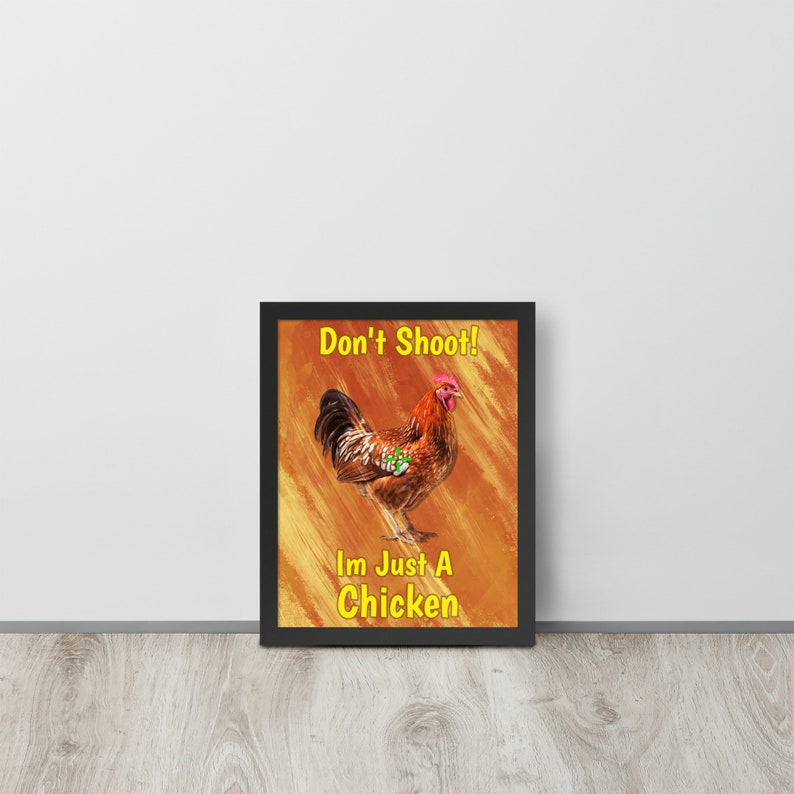 Funny Gaming Poster, Funny Poster, Chicken Poster, Meme Poster, FPS ...