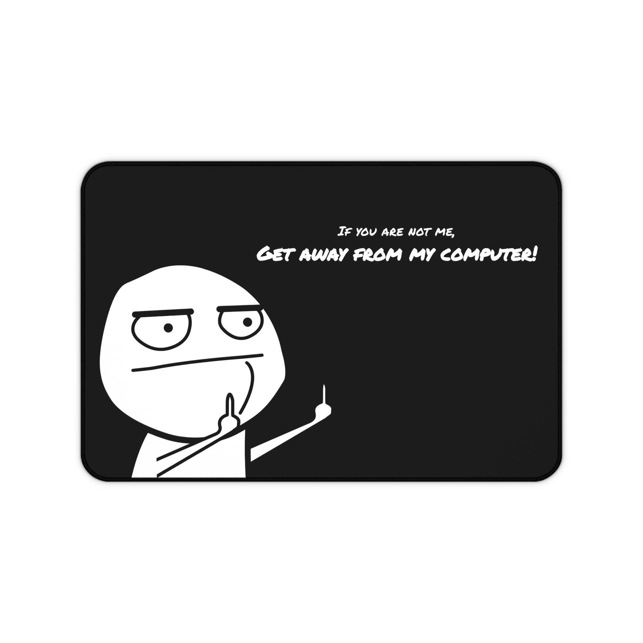 Funny Mouse Pad Jokes Funny Minimalist Desk Mat Black Desk - Etsy