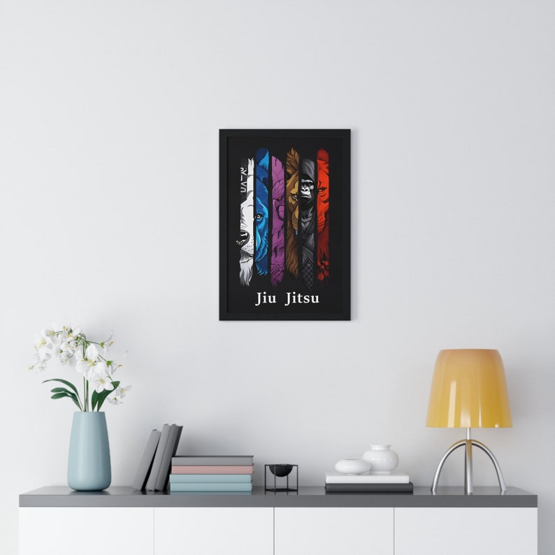 Bjj Poster Print, Jiu Jitsu Poster, Brazilian Jiu Jitsu Art, Bjj Belts ...