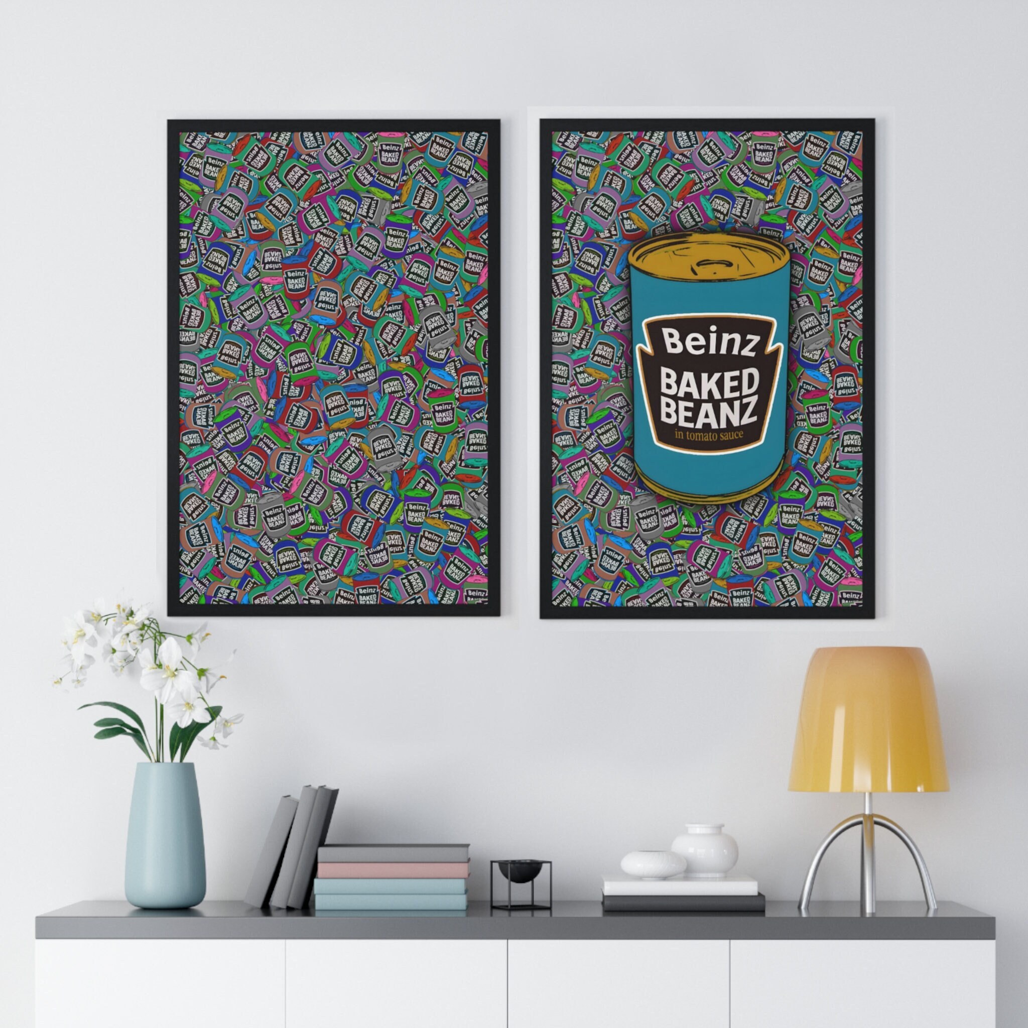 Baked Beans Print Baked Beans Poster Baked Beans Art Baked - Etsy