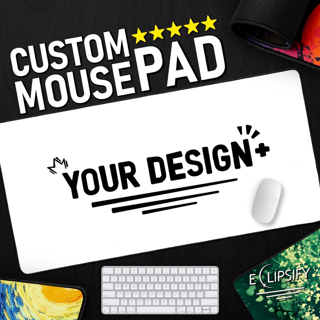 Custom Large Desk Mat and Mouse Pad, Custom Desk Pad, Custom Anime ...