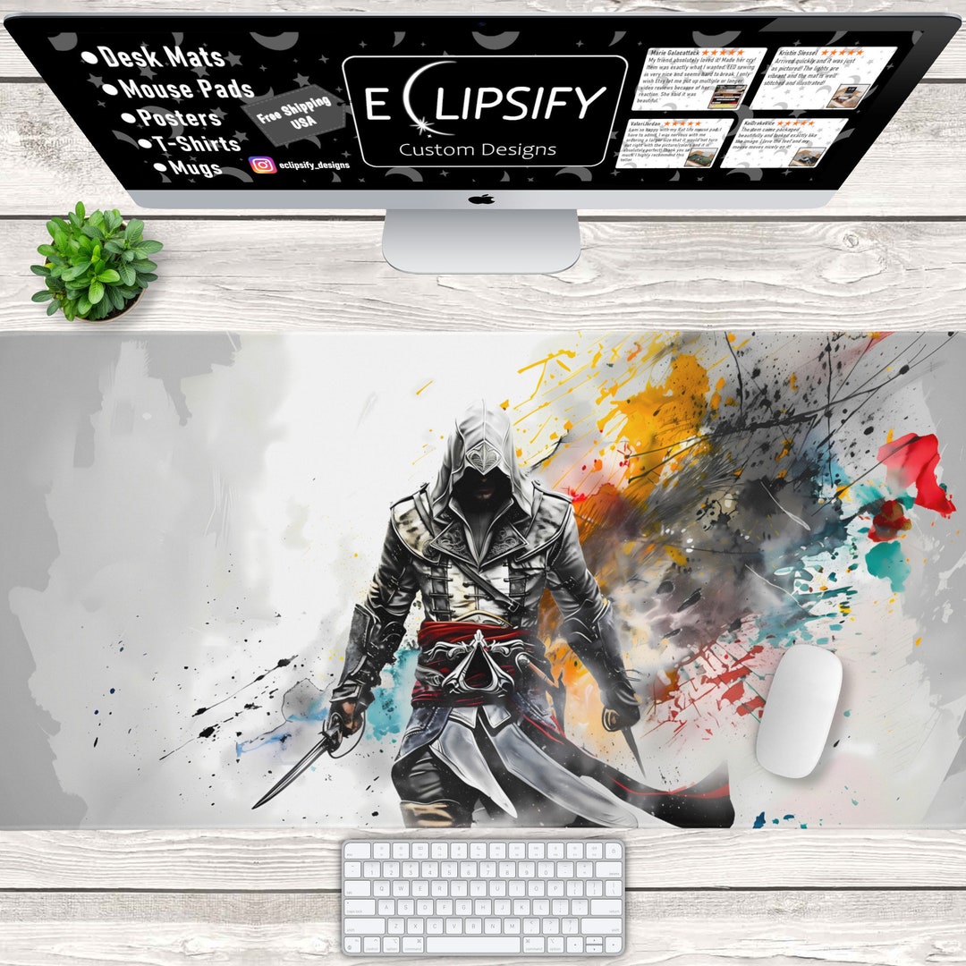 Assassin Mouse Pad, Assassins, Video Game, Assassin Art, Creed ...