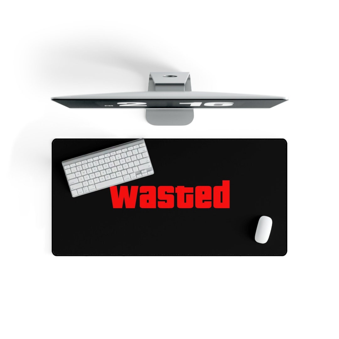 Wasted Gaming Mousepad Gaming Desk Pad Dark Desk Mat Video - Etsy