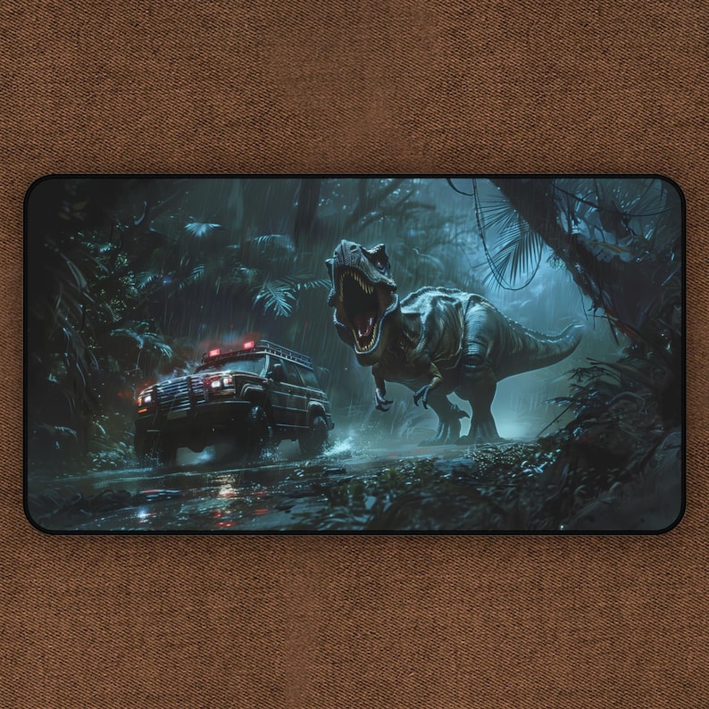 Jurassic Dinosaur TCG Playmat, T-rex, Dinosaur MTG Play Mat With Zones ...