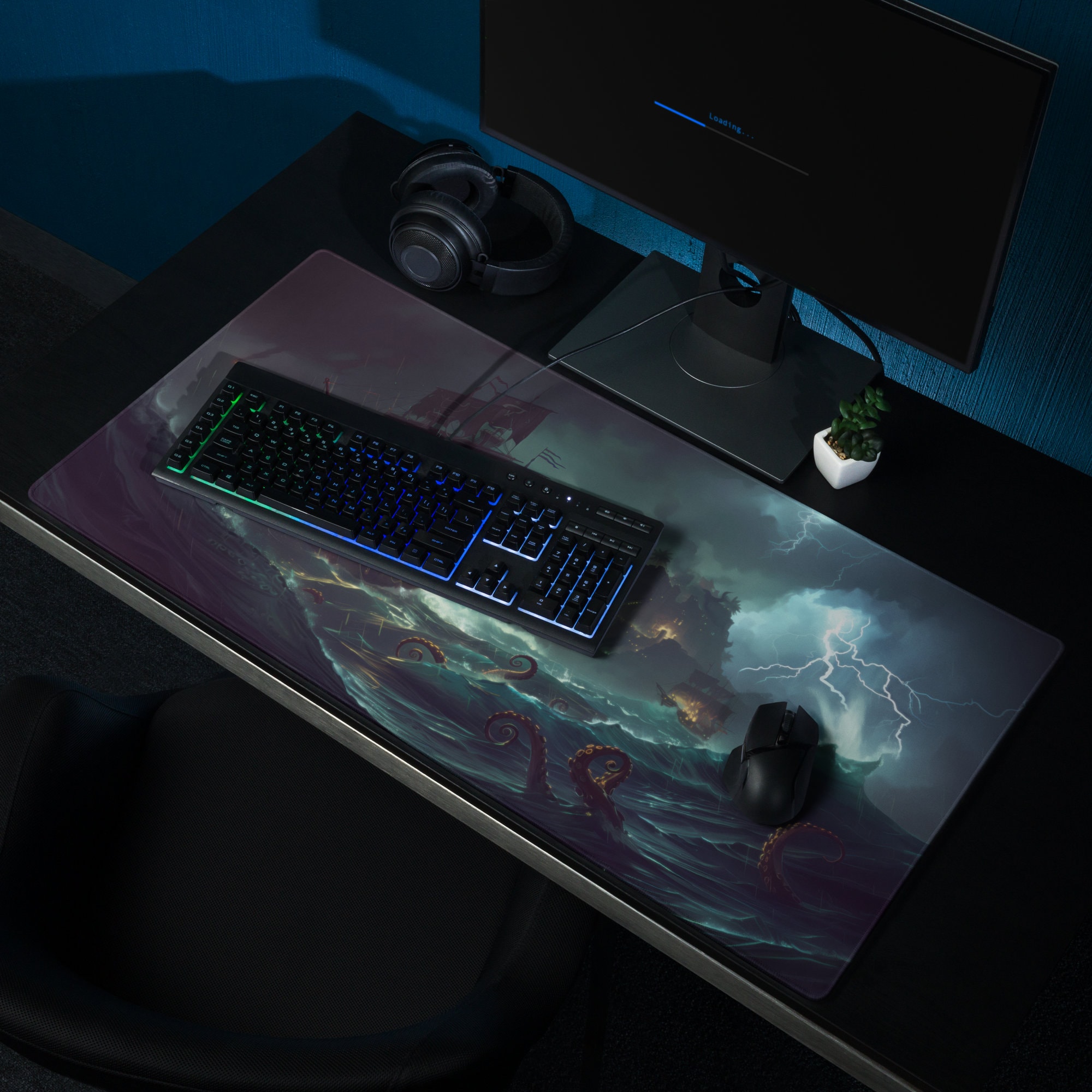 Pirate Ship Desk Mat, Sea Thieves Mouse Pad, Pirate Ship, Fantasy, MTG ...