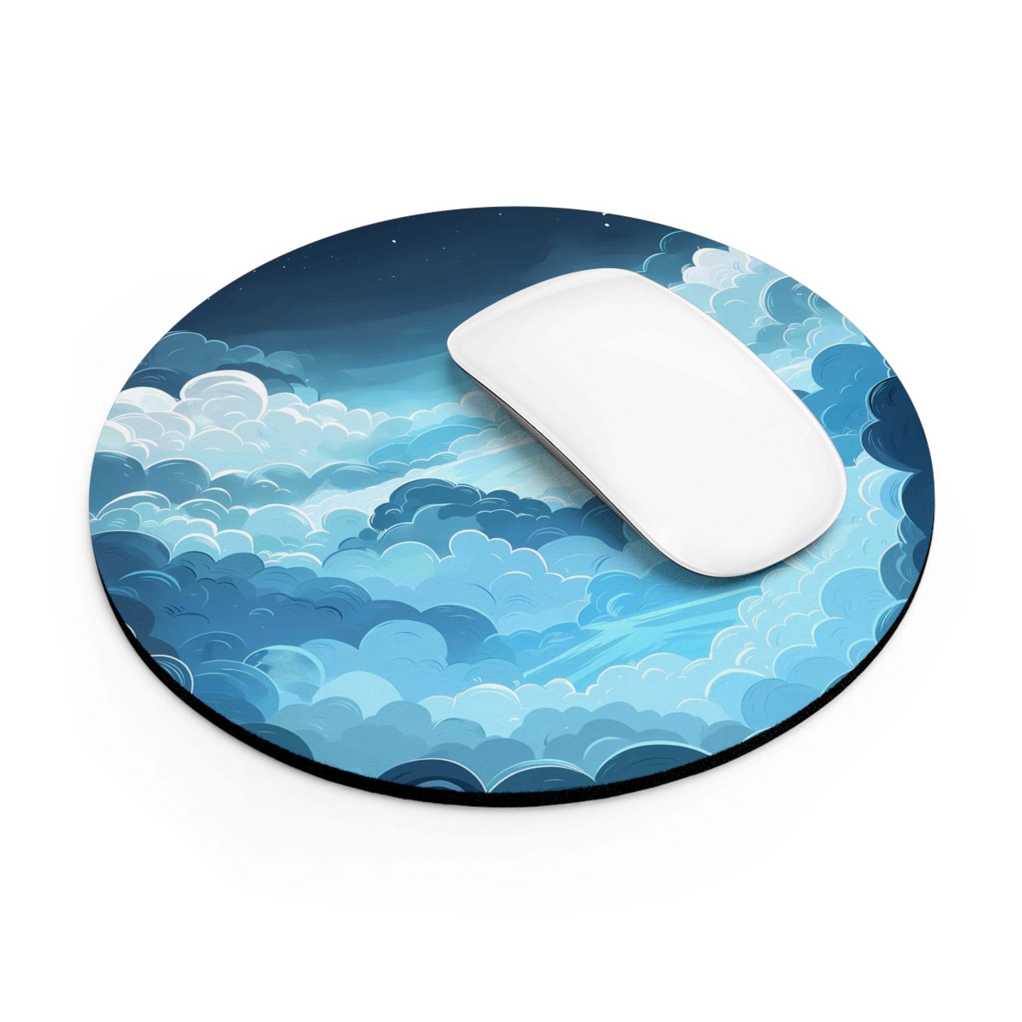 Cute Cloud Pastel Blue Mouse Pad, Blue Desk Mat, Cute Pastel Desk Mat ...