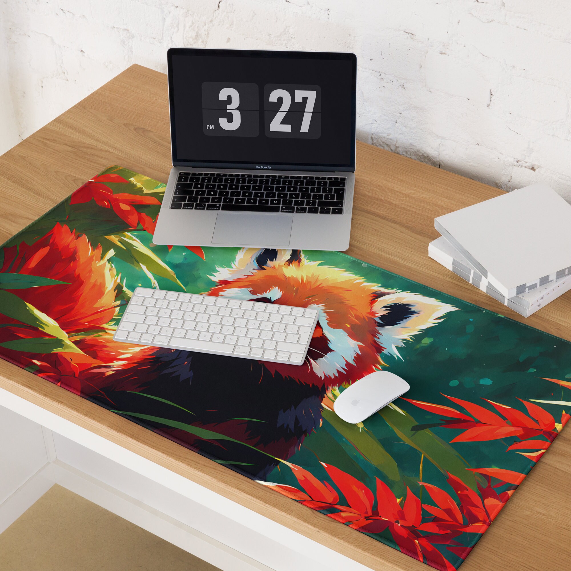 Red Panda Mouse Pad, Kawaii Desk Mat, Red Panda Desk Mat, Animal Mouse ...