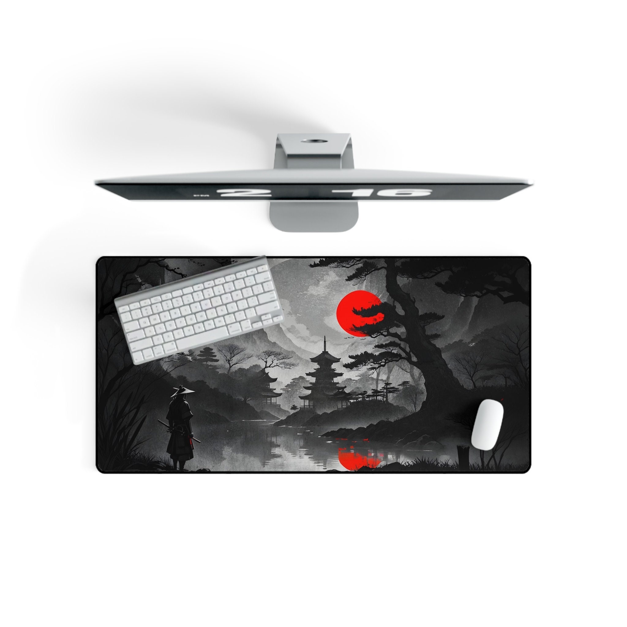 Japanese Samurai Mouse Pad, Japanese Desk Mat, Anime Mouse Pad ...
