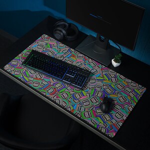 Baked Beans Mousepad, Baked Beans Desk Mat, Custom Desk Mat, Colourful ...